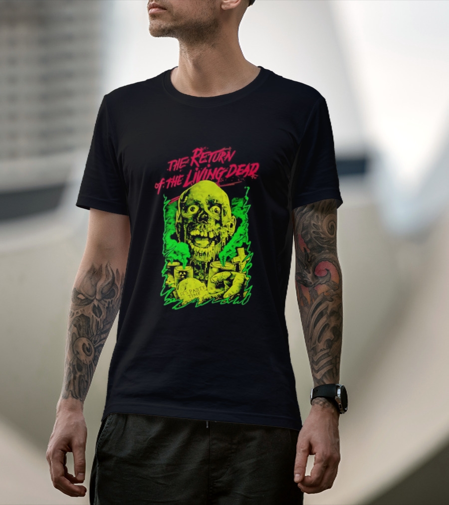 Zombie It's Party Time Return Of The Living Dead Iconic Horror T-Shirt