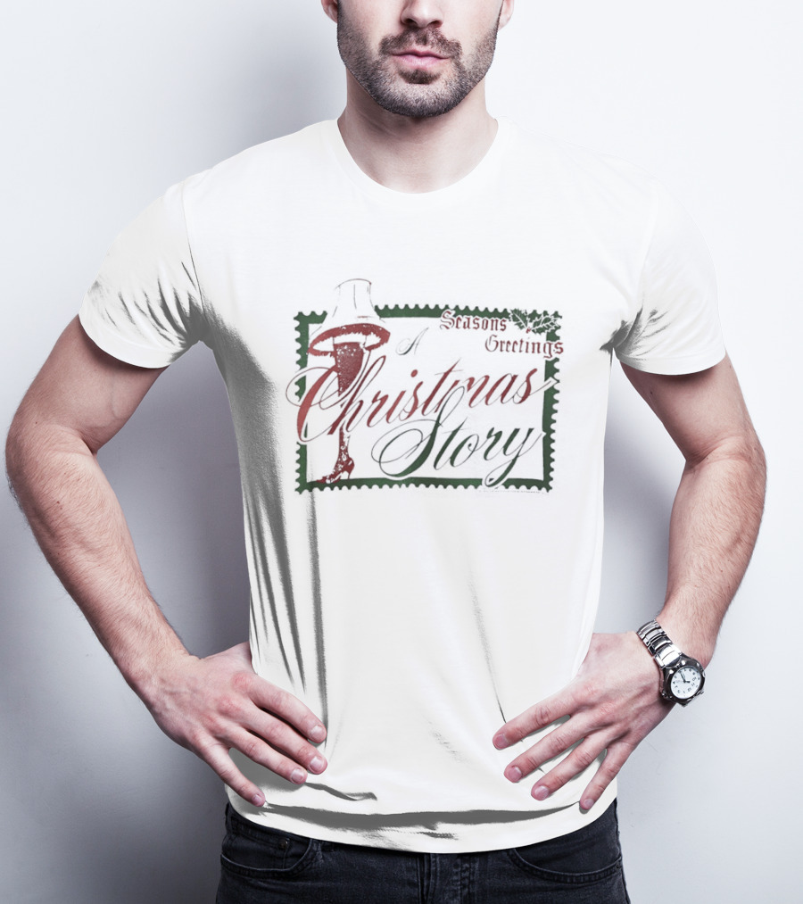 Seasons Greetings A Christmas Story Leg Lamp T-Shirt