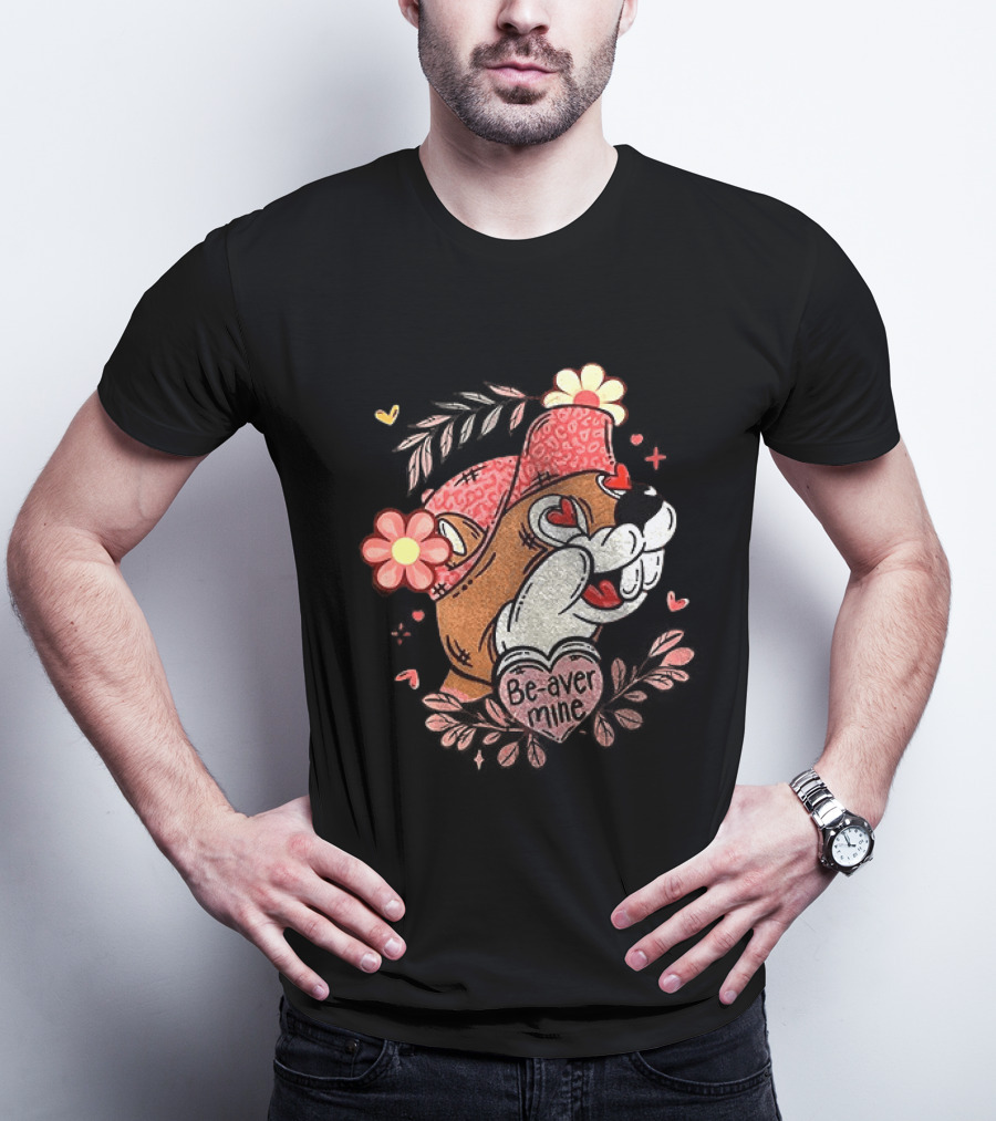 Buc Ee's Be Mine Valentine's Day Buc Ee's Love And Beaver Mine T-Shirt