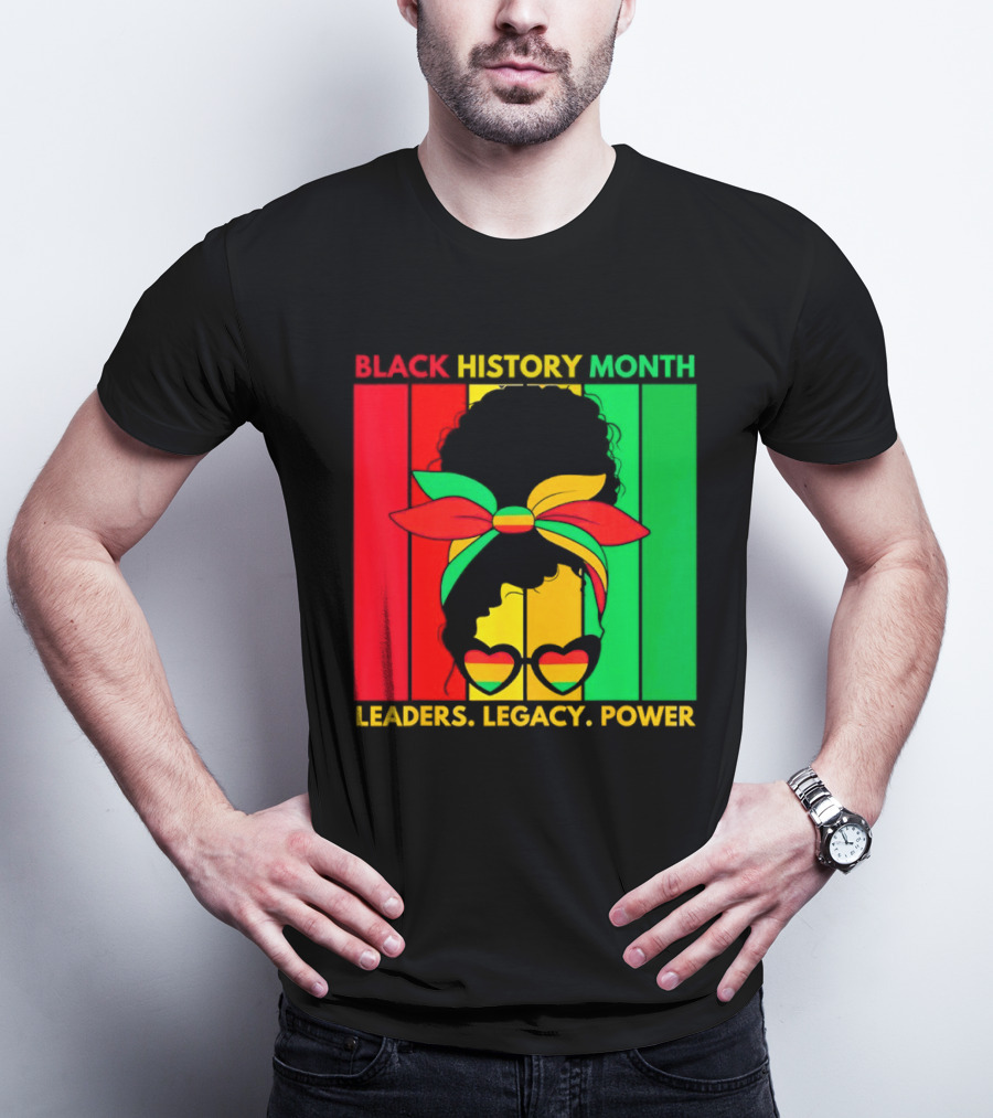 Black History Month Leaders Legacy Power African American T-Shirt