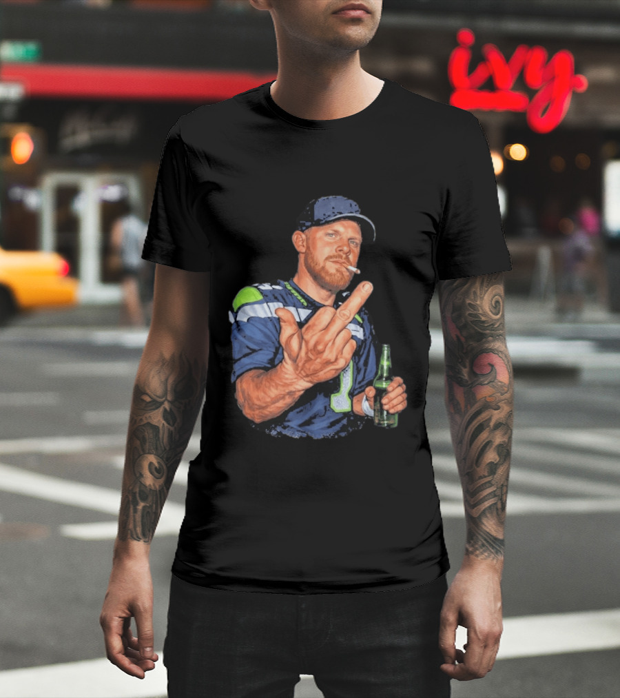 Sam Darnold Flipping Off T-Shirt