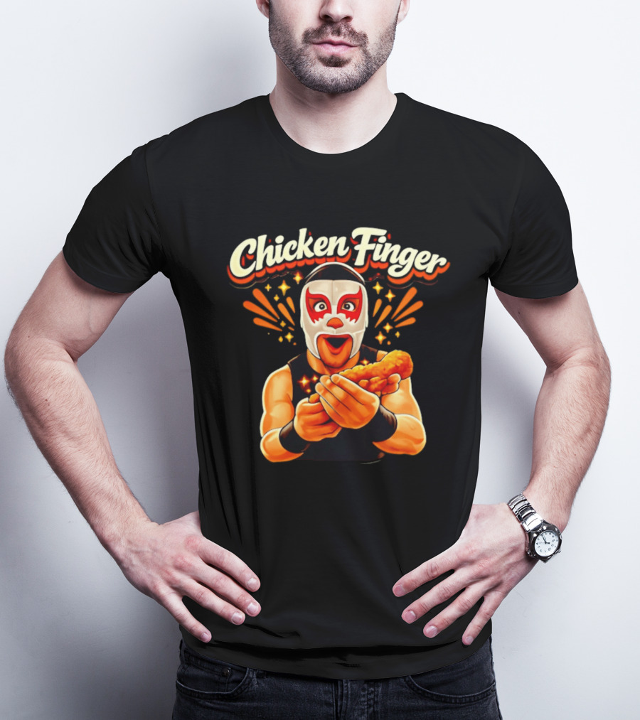 Chicken Finger Wrestling Mask Surprise T-Shirt