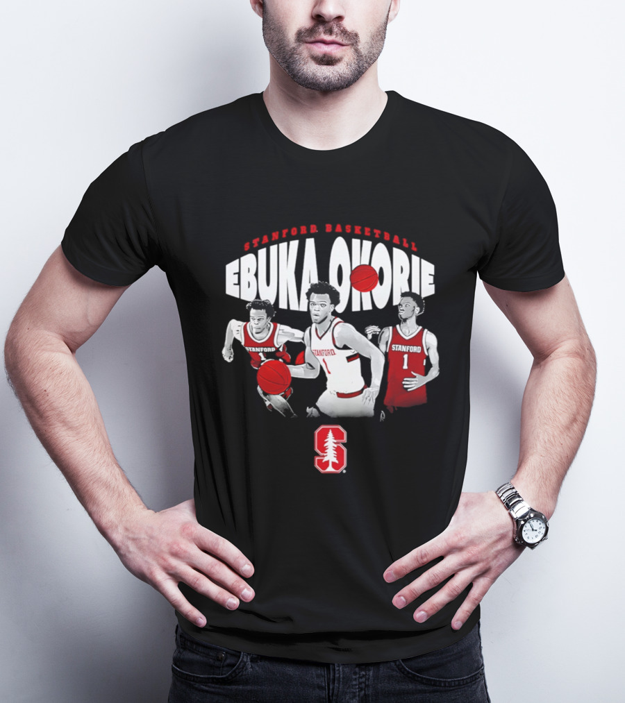 Stanford Basketball Ebuka Okorie Cardinal Player Highlights T-Shirt
