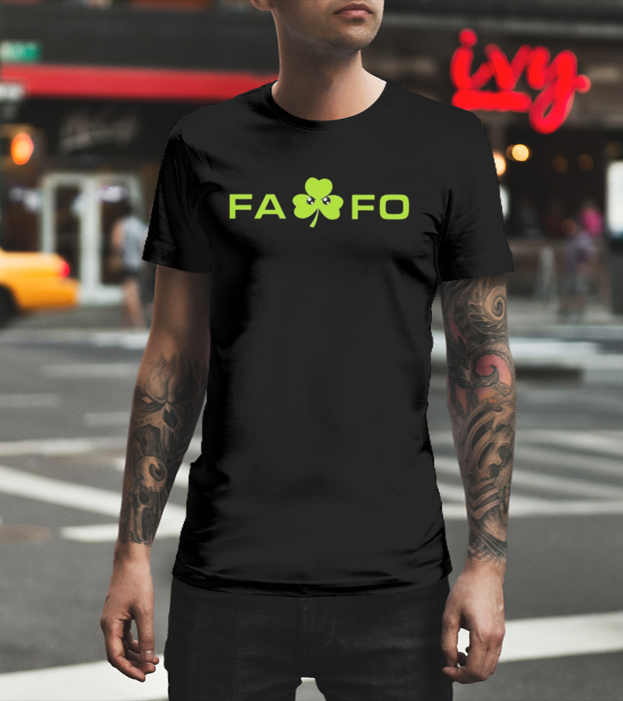 FAFO St Paddy Clover Funny Irish Shamrock T-Shirt