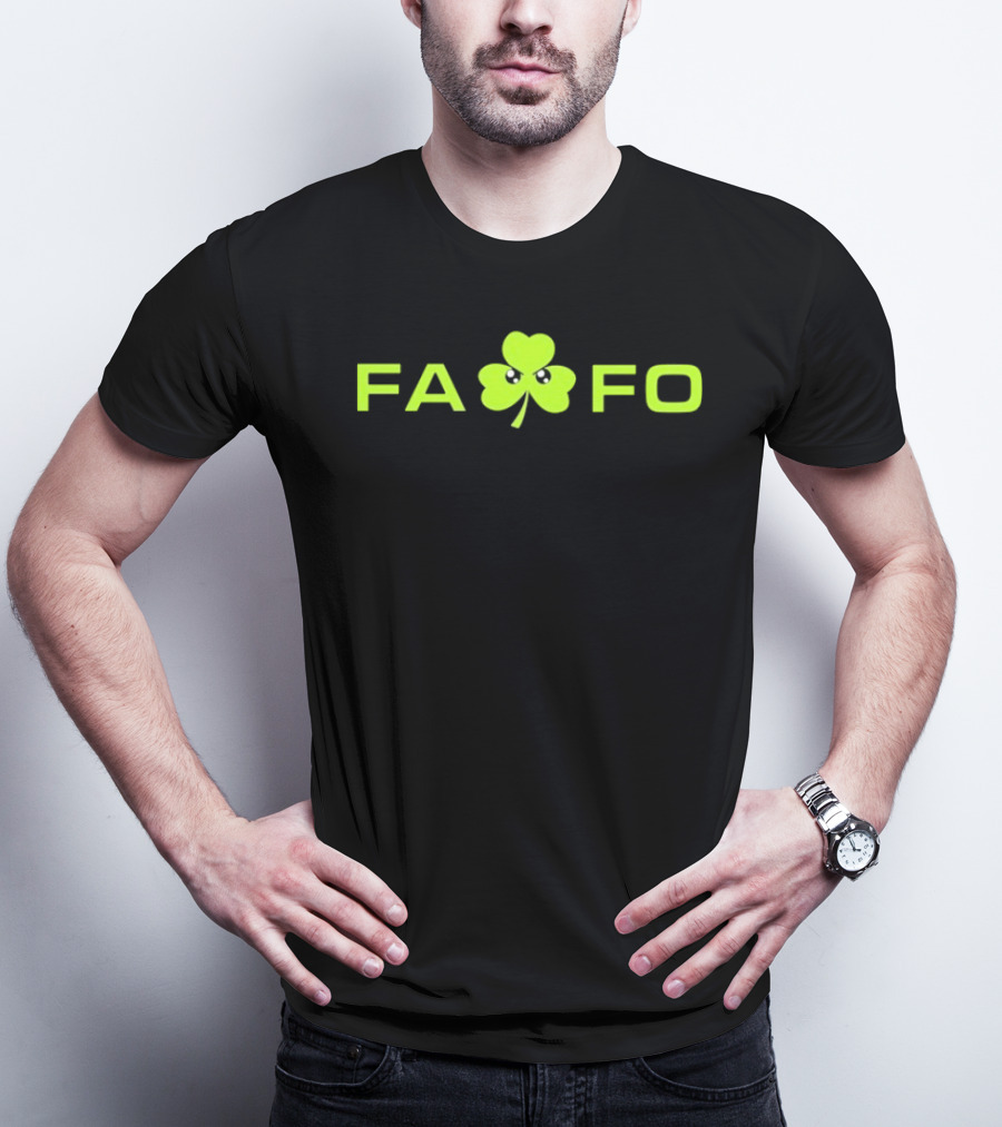 FAFO St Paddy Clover Funny Irish Shamrock T-Shirt