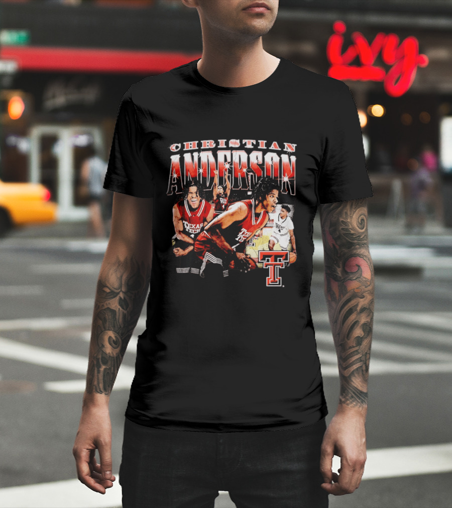 Christian Anderson Texas Tech Basketball 90s T-Shirt