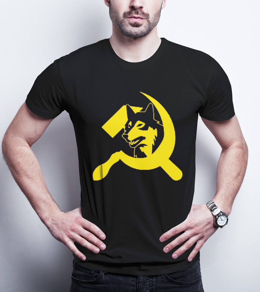 Minnesota Timberwolves Hammer Sickle Symbol Wolf Head T-Shirt