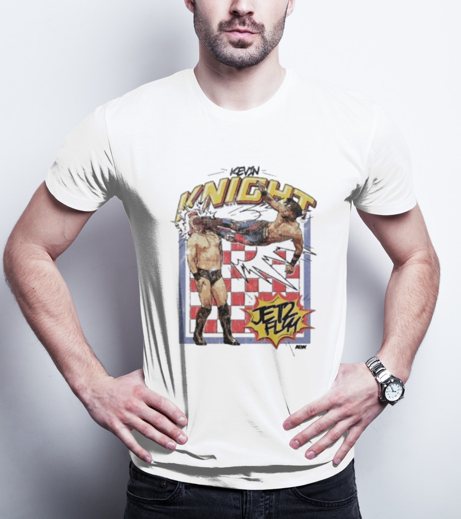 Kevin Knight Jet2fly Wrestling Kick Action T-Shirt