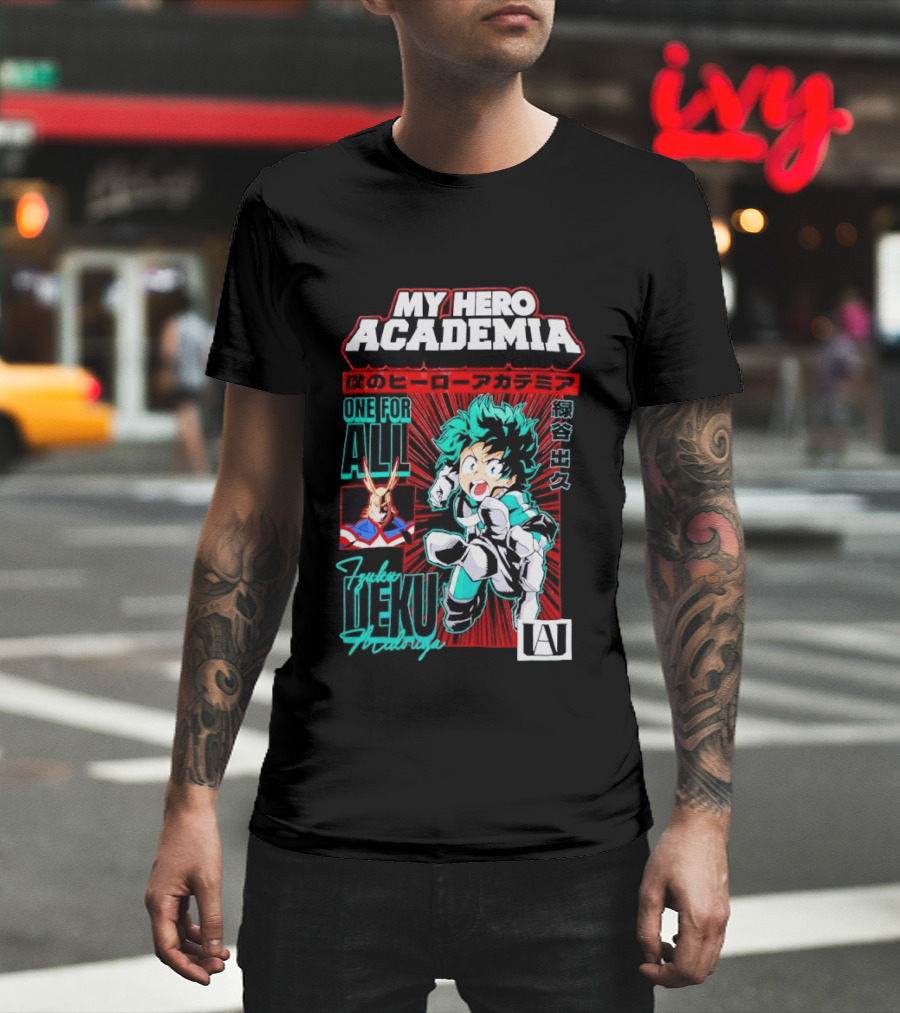 My Hero Academia Boku No Hero Deku One For All Manga T-Shirt
