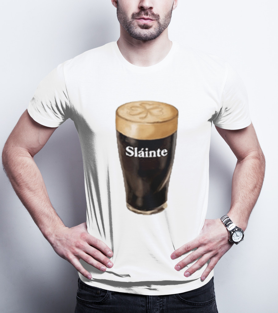 Sláinte Irish Shamrock Brew Pint T-Shirt