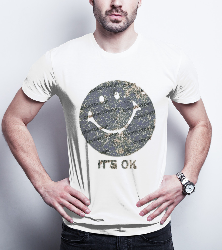 The Burbs Samira Fisher Smiley It's Ok Optimistic Face T-Shirt