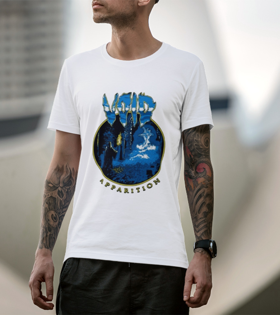 Void Apparition Blue Ghostly Scene T-Shirt