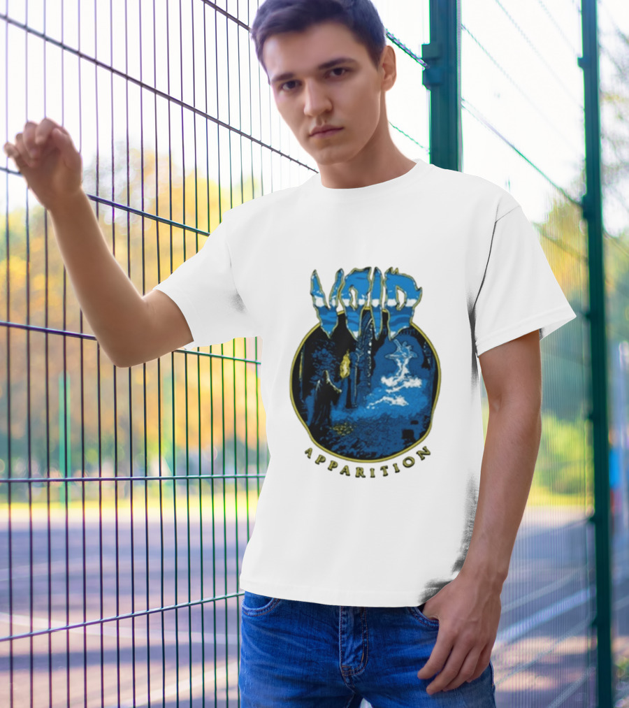 Void Apparition Blue Ghostly Scene T-Shirt
