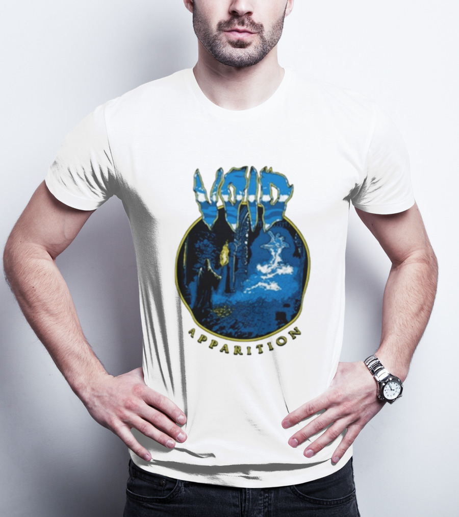 Void Apparition Blue Ghostly Scene T-Shirt