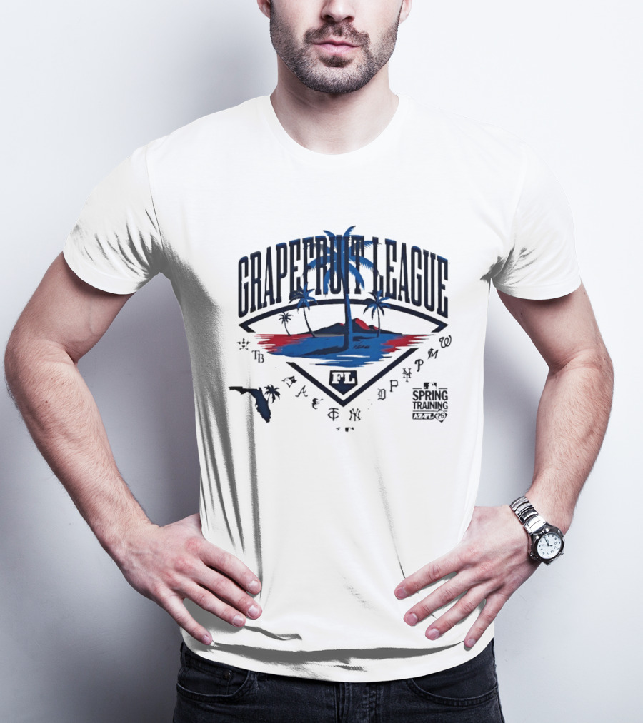 2026 Spring Training Grapefruit League Florida Baseball MLB Teams Palm Trees Tampa Miami T-Shirt
