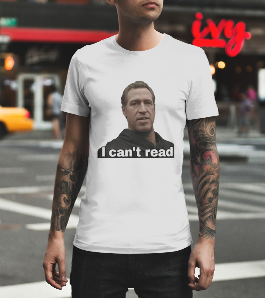 I Can't Read Funny Meme T-Shirt
