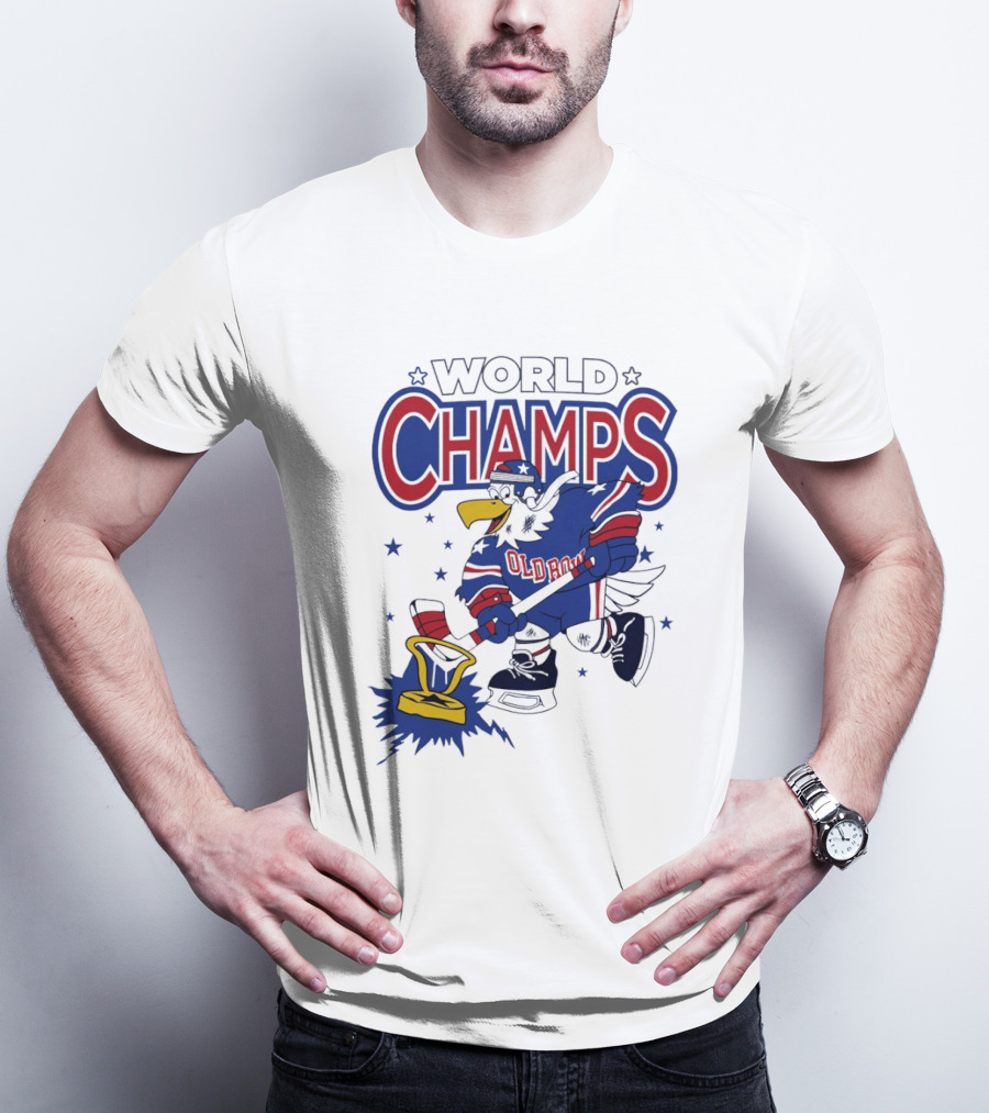 World Champs Old Boy Eagle Hockey Victory T-Shirt