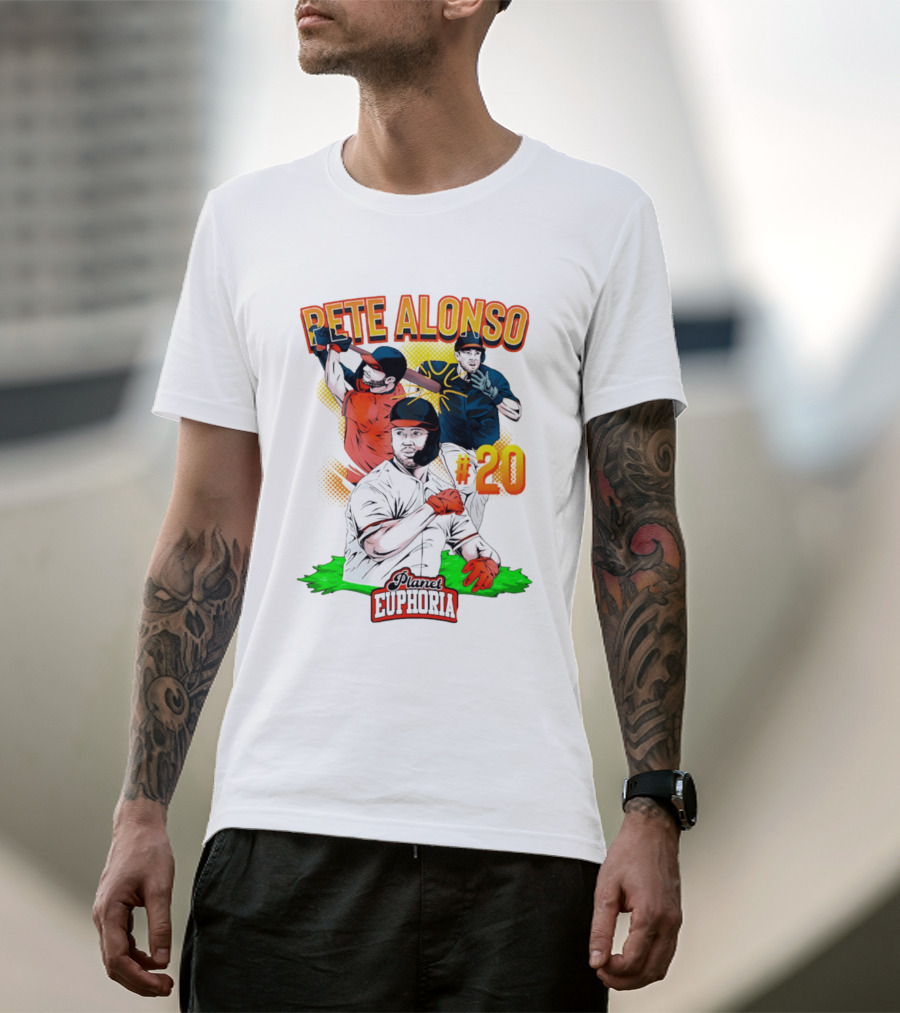 Pete Alonso Planet Euphoria #20 Baseball T-Shirt