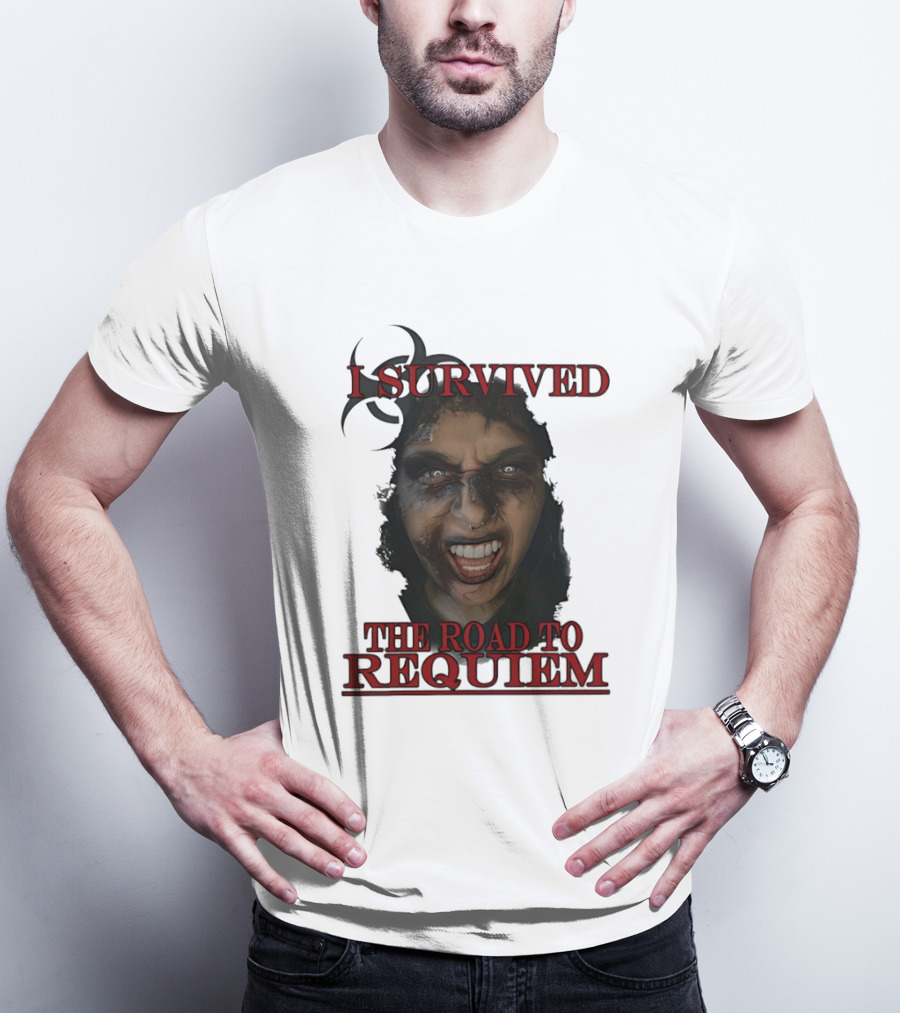 I Survived The Road To Requiem Intense Face Expression T-Shirt