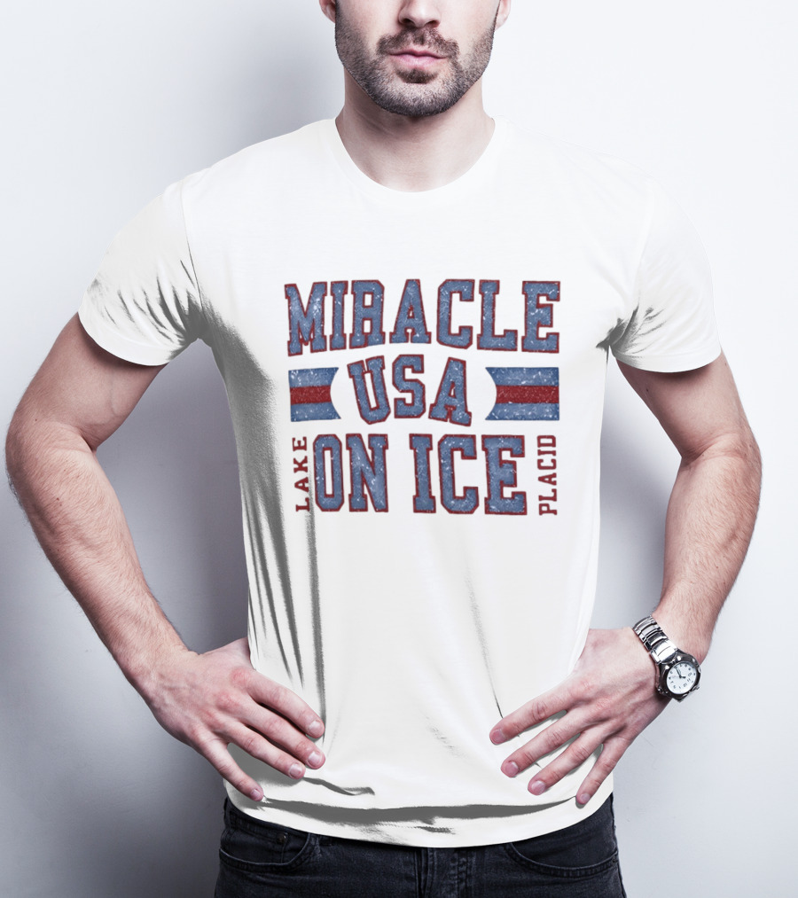 Miracle USA On Ice Lake Placid T-Shirt