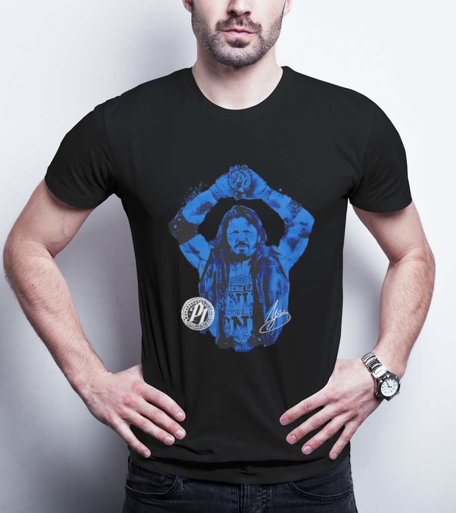 AJ Styles WWE Blue Signature Phenomenal One T-Shirt