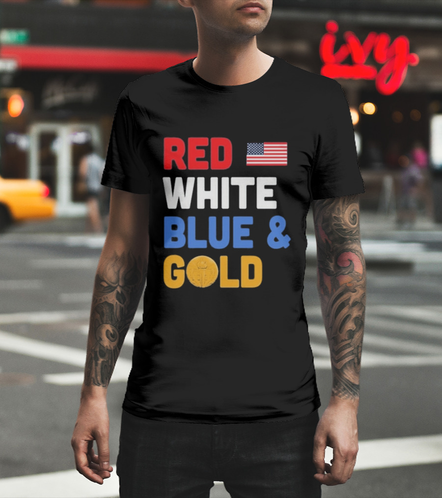 Red White Blue Gold Team USA Win Olympics Forever T-Shirt