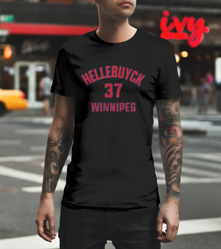 Hellebuyck 37 Winnipeg Jets Hockey T-Shirt
