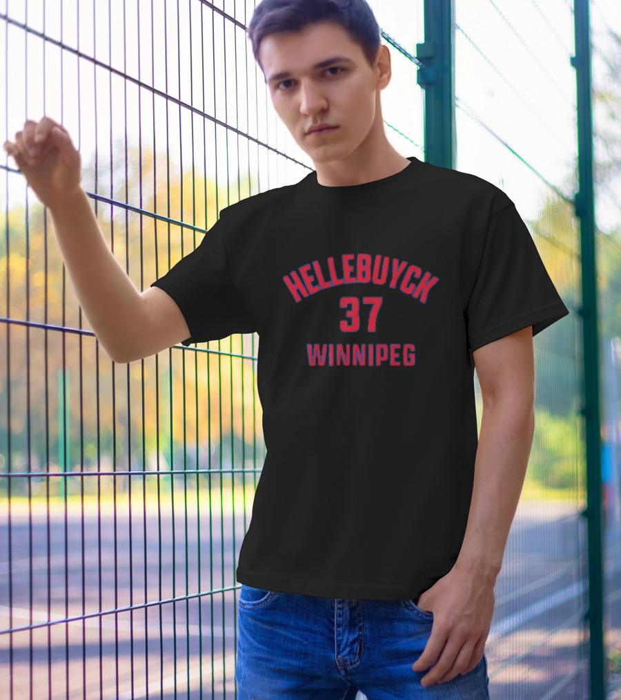 Hellebuyck 37 Winnipeg Jets Hockey T-Shirt