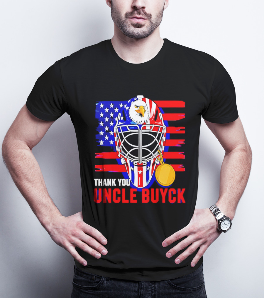 Thank You Uncle Buyck USA Hockey Eagle American Flag Olympic 2026 T-Shirt