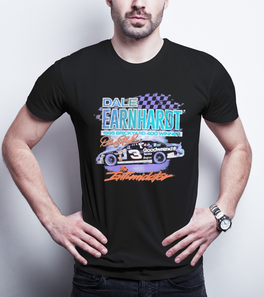 Dale Earnhardt 1995 Brickyard 400 Winner The Intimidator Goodwrench Service T-Shirt