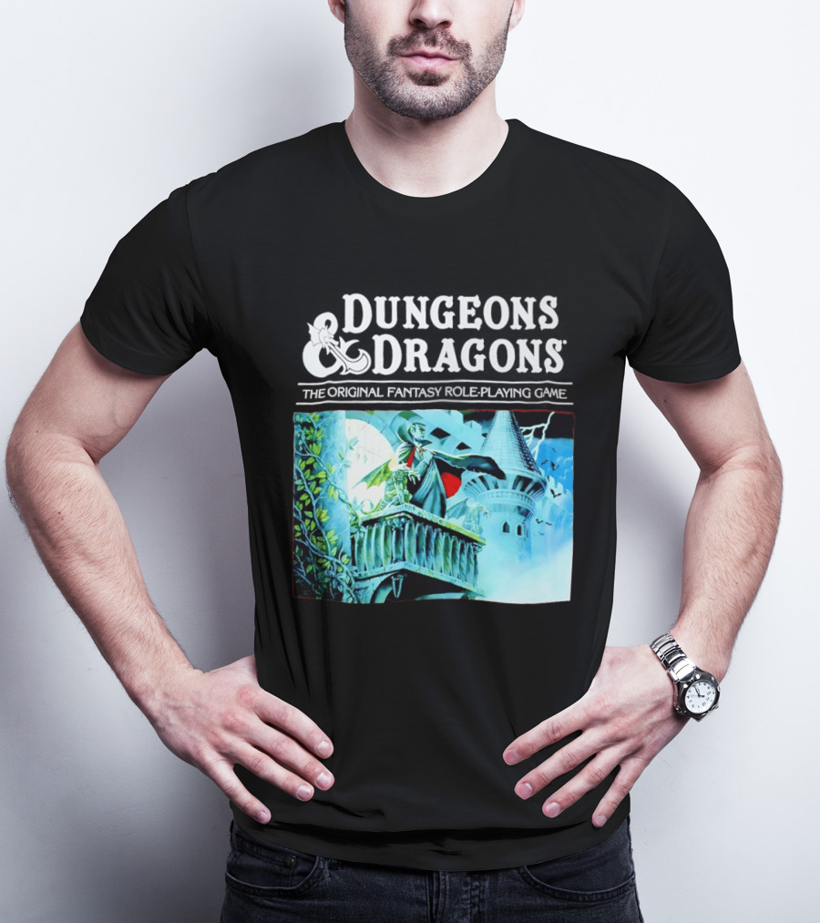 Dungeons And Dragons The Original Fantasy Role Playing Game Vampire Castle T-Shirt