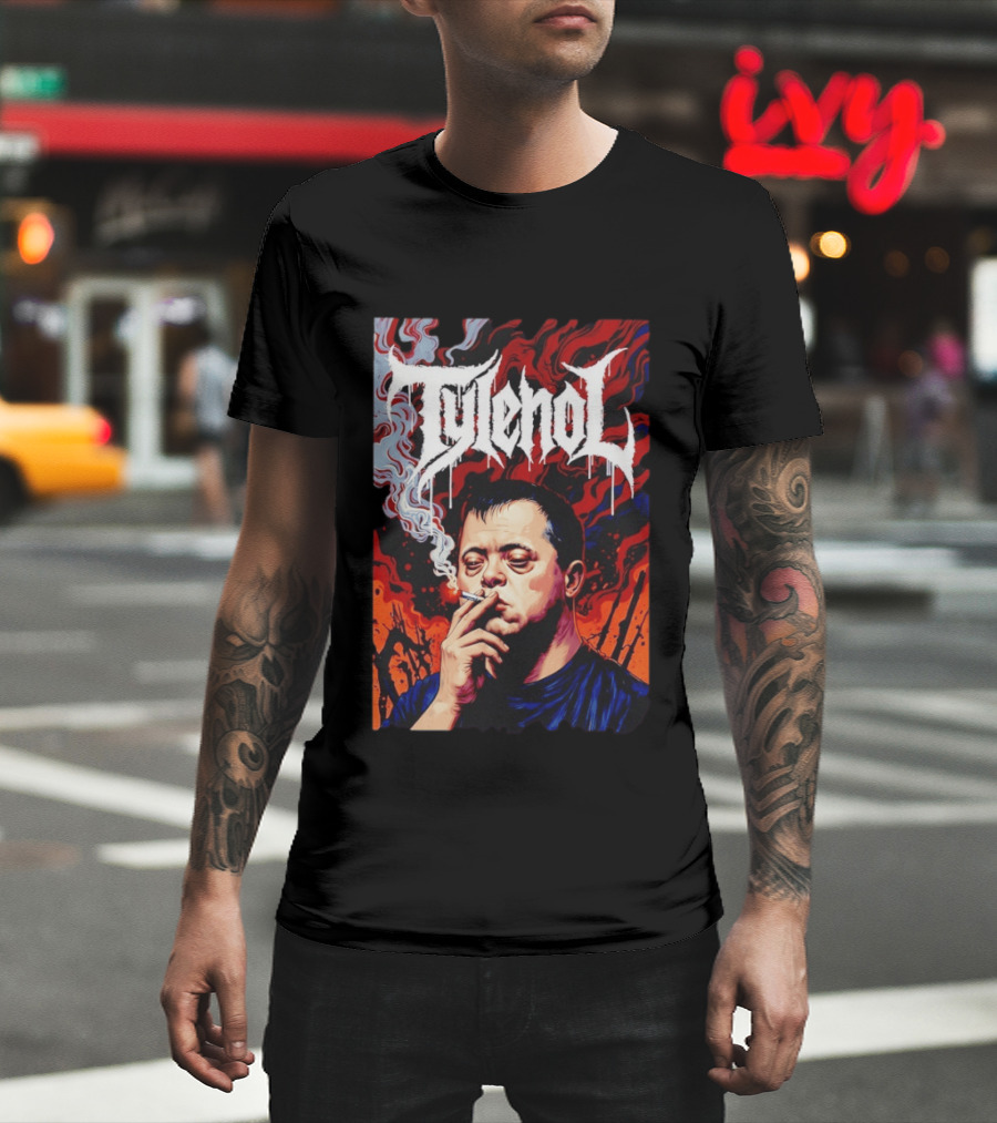 Tylenol Smoking Red And Black T-Shirt