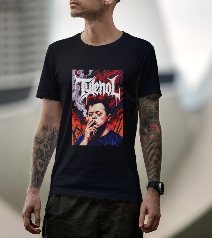 Tylenol Smoking Red And Black T-Shirt