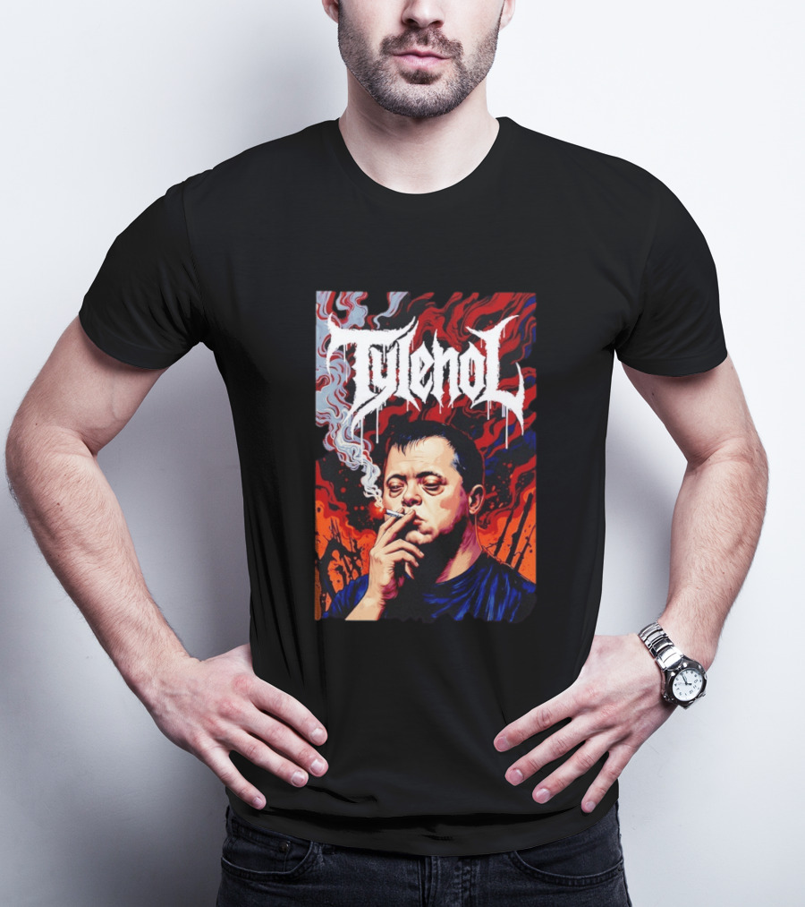 Tylenol Smoking Red And Black T-Shirt
