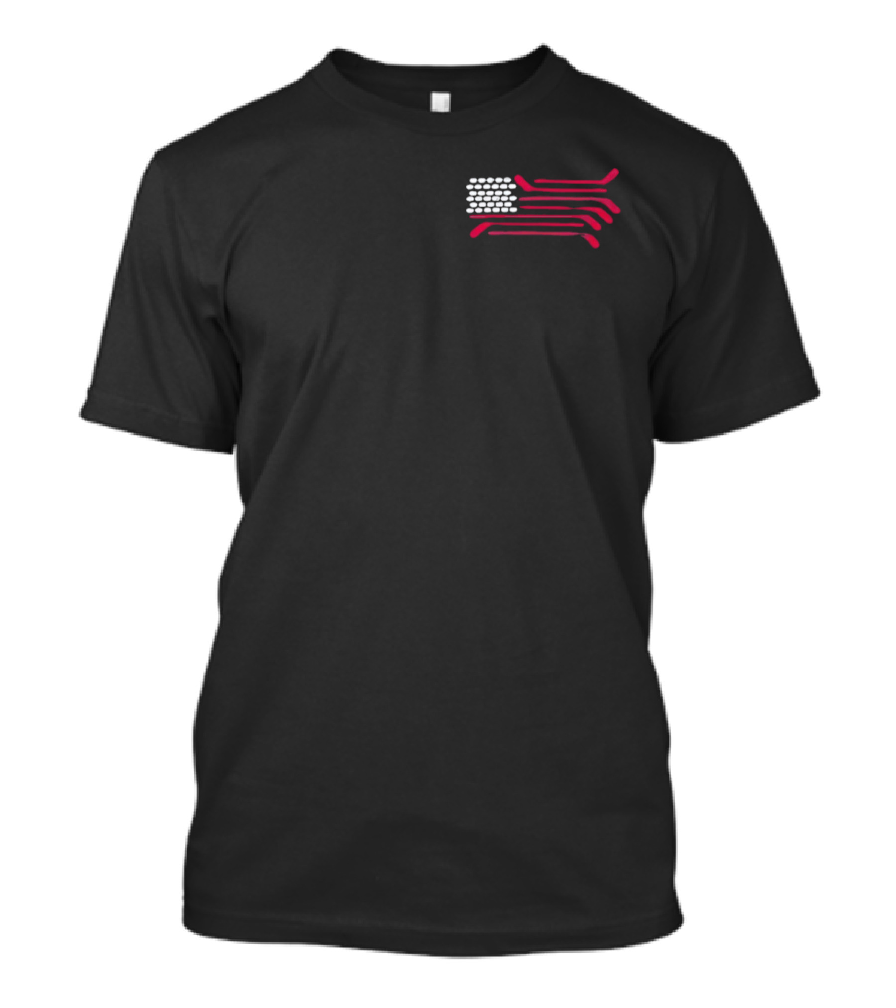 USA Hockey Sticks Flag Team T-Shirt