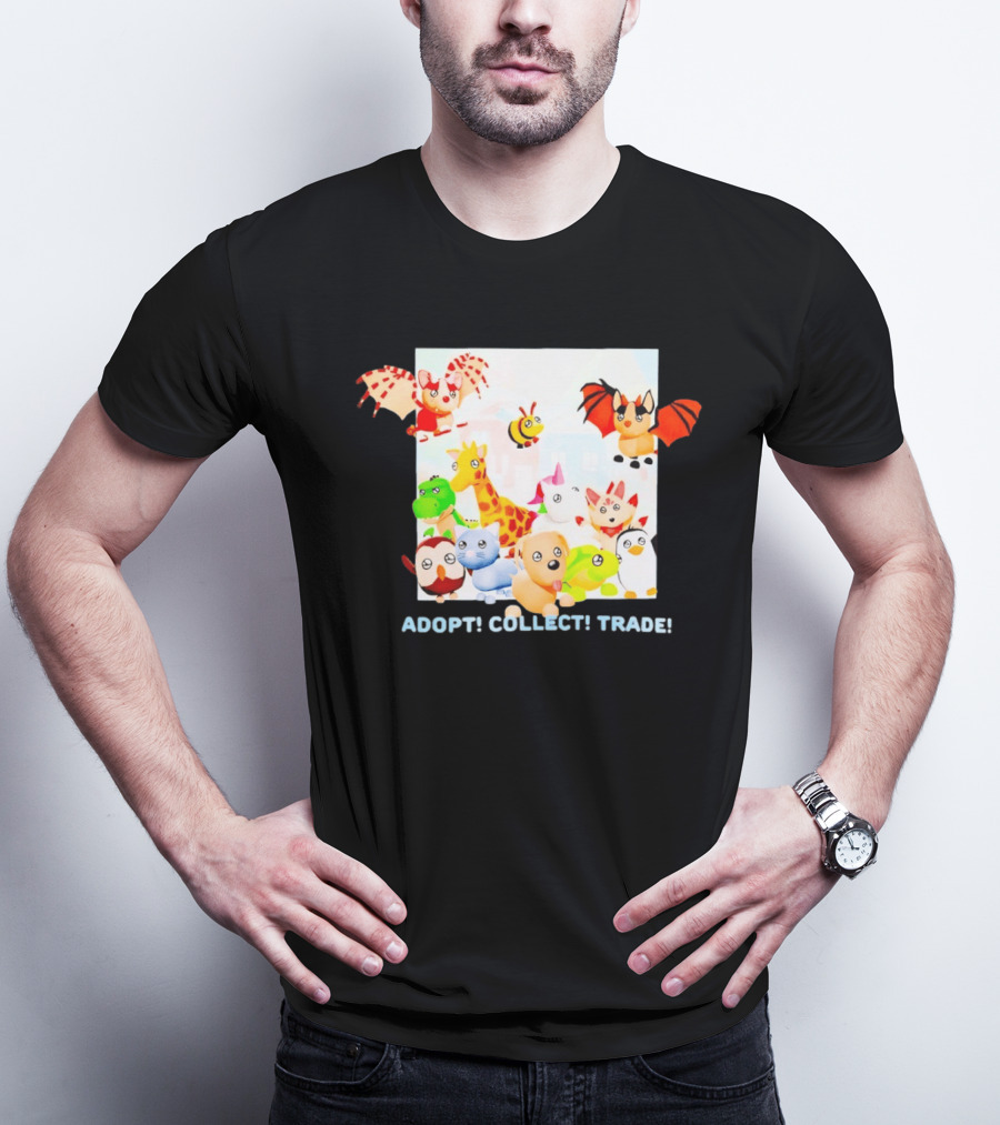 Adopt Me Collectible Pets Game Characters Adopt Collect Trade T-Shirt