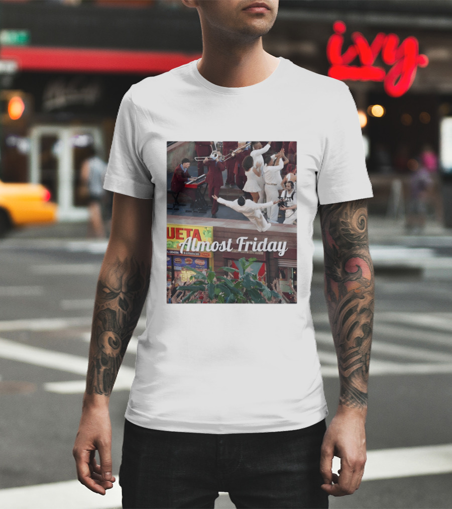 Almost Friday Bad Bunny Un Verano Sin Ti Party Scene T-Shirt