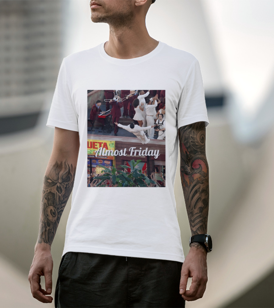 Almost Friday Bad Bunny Un Verano Sin Ti Party Scene T-Shirt