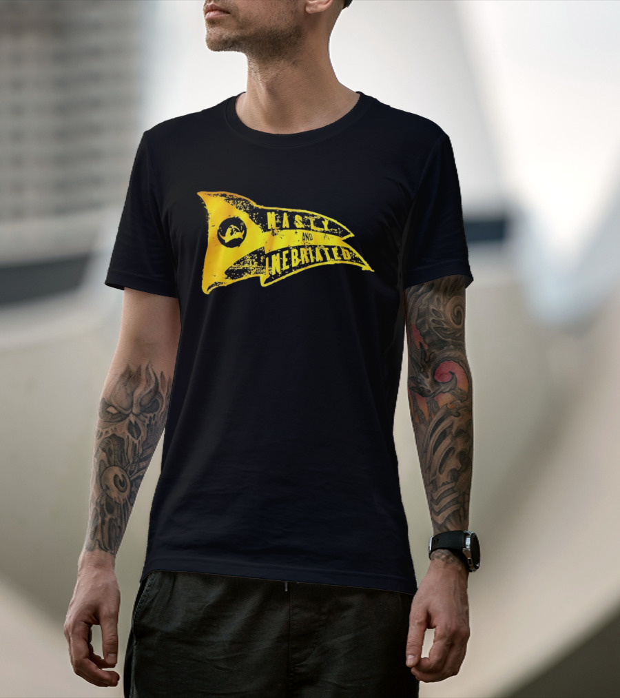 Nasty And Inebriated Pirate Flag Banner T-Shirt