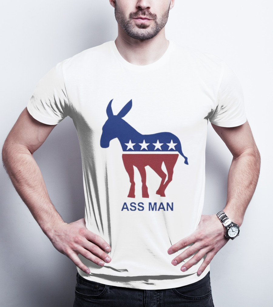 Ass Man Democratic Party Donkey Stars T-Shirt