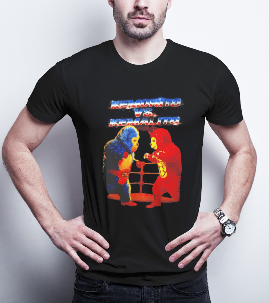 Kemonito Vs Kemalito Colorful Wrestling Showdown T-Shirt