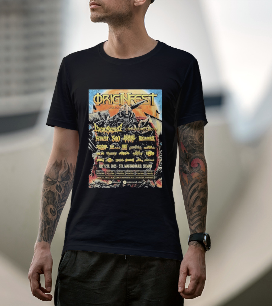 Origin Fest Unlimited Pressure 2025 Dragon Spirit July 12 Sleman Maguwoharjo Stadium T-Shirt