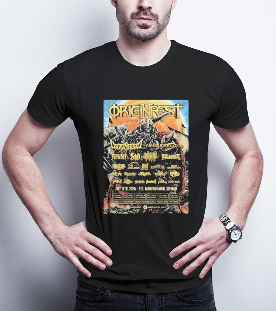 Origin Fest Unlimited Pressure 2025 Dragon Spirit July 12 Sleman Maguwoharjo Stadium T-Shirt