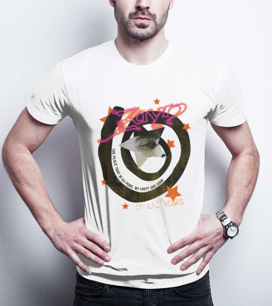 Zayn Live In Vegas The Place That Is So Pure So Dirty And Raw Star Eye T-Shirt