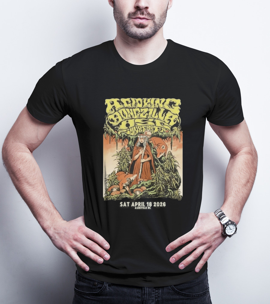 Acid King Bongzilla Weedeater Asheville April 18 2026 T-Shirt