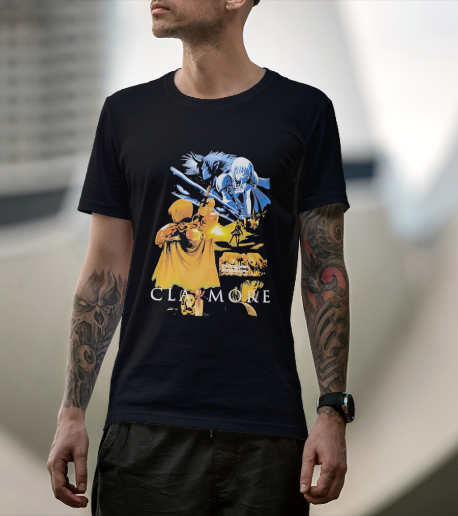 Claymore Clare Unforgiven Vengeance Sword Battle Scene T-Shirt