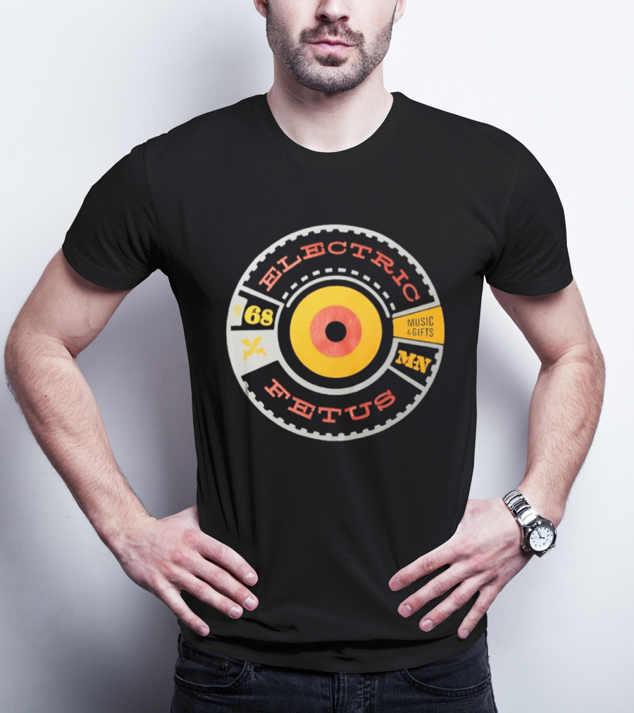 Electric Fetus Minneapolis Music Gifts Est 68 Vinyl Record T-Shirt