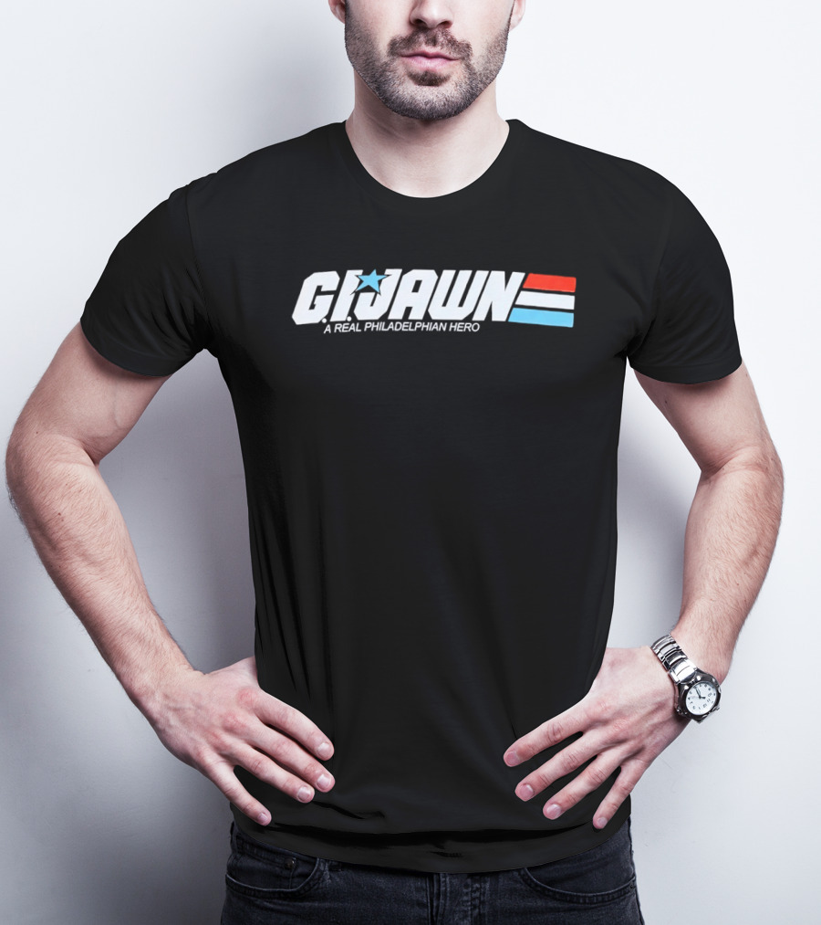 Gijawn A Real Philadelphian Hero Star Stripes T-Shirt