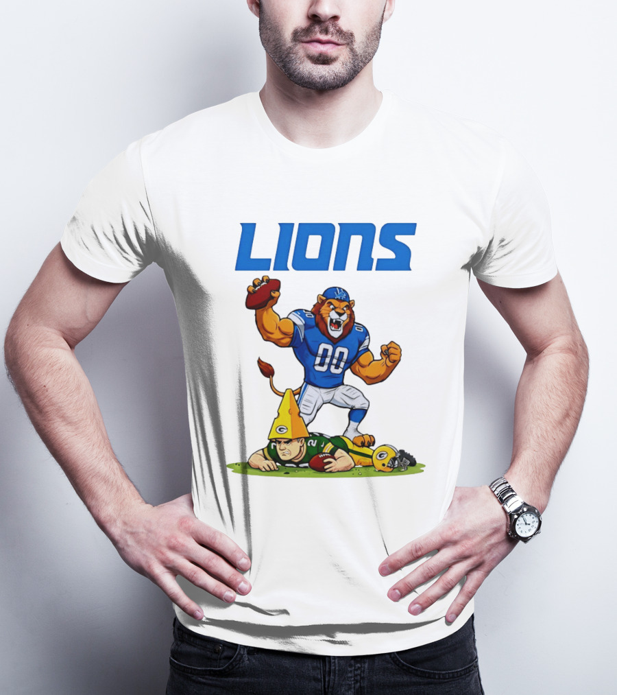 Detroit Lions Rivalry Celebration Against Green Bay Packers T-Shirt