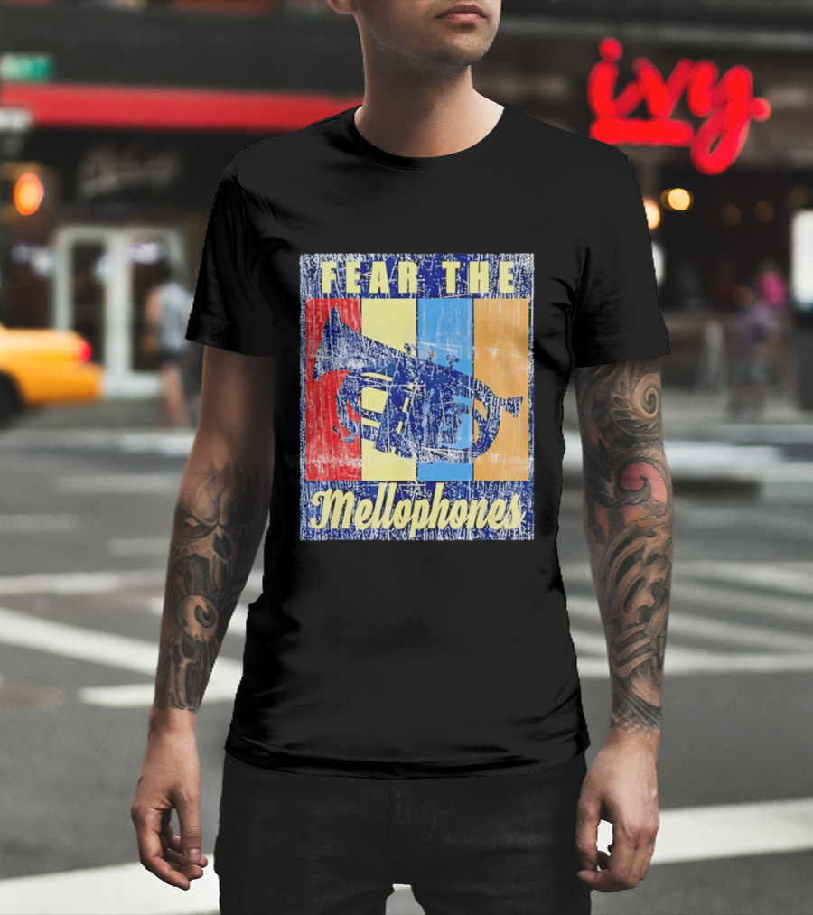 Fear The Mellophones Retro Trumpet Pop T-Shirt